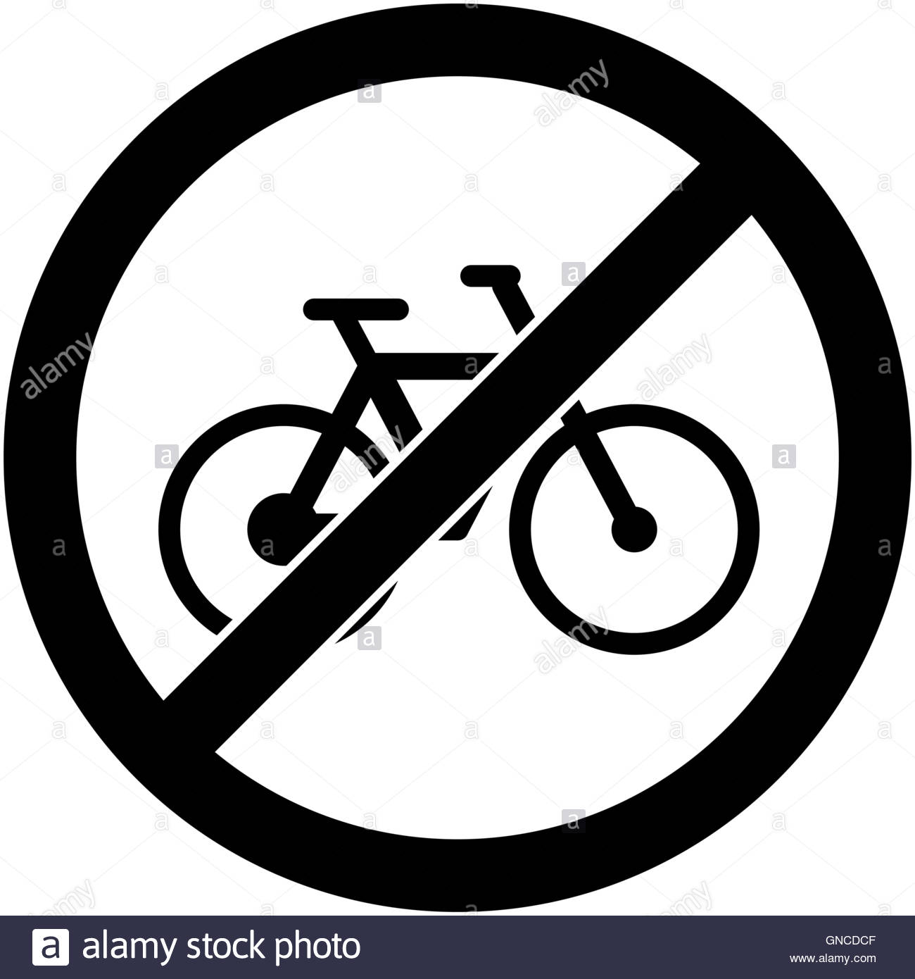 No Bicycle Sign High Resolution Stock Photography and Images - Alamy