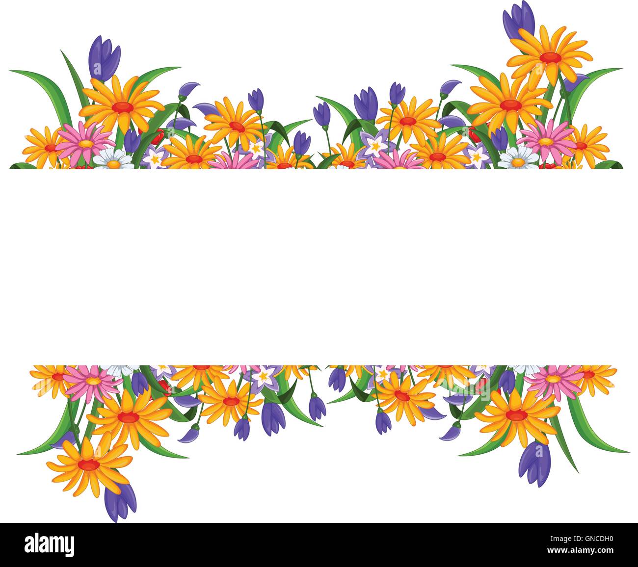 banner with flowers frame Stock Vector Image & Art - Alamy