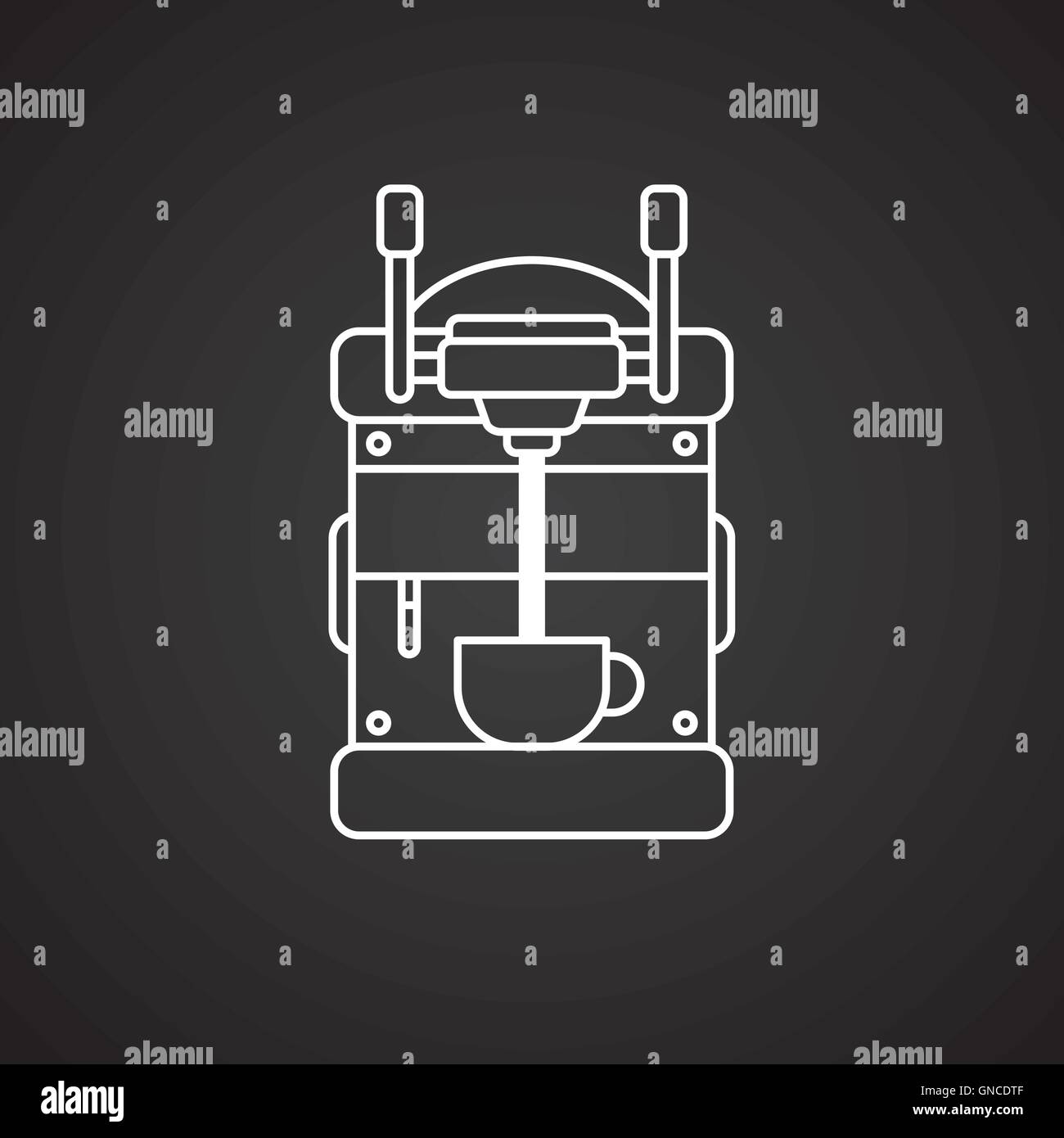coffee machine cartoon theme Stock Vector Image & Art - Alamy