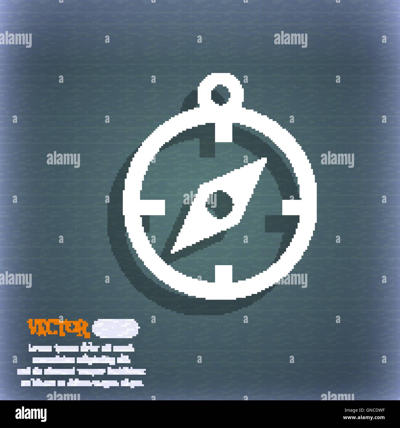 Blue compas Stock Vector Images - Alamy