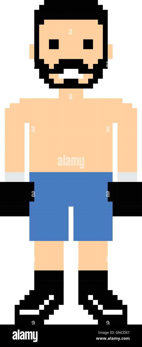 pixel people boxer avatar Stock Vector Image & Art - Alamy