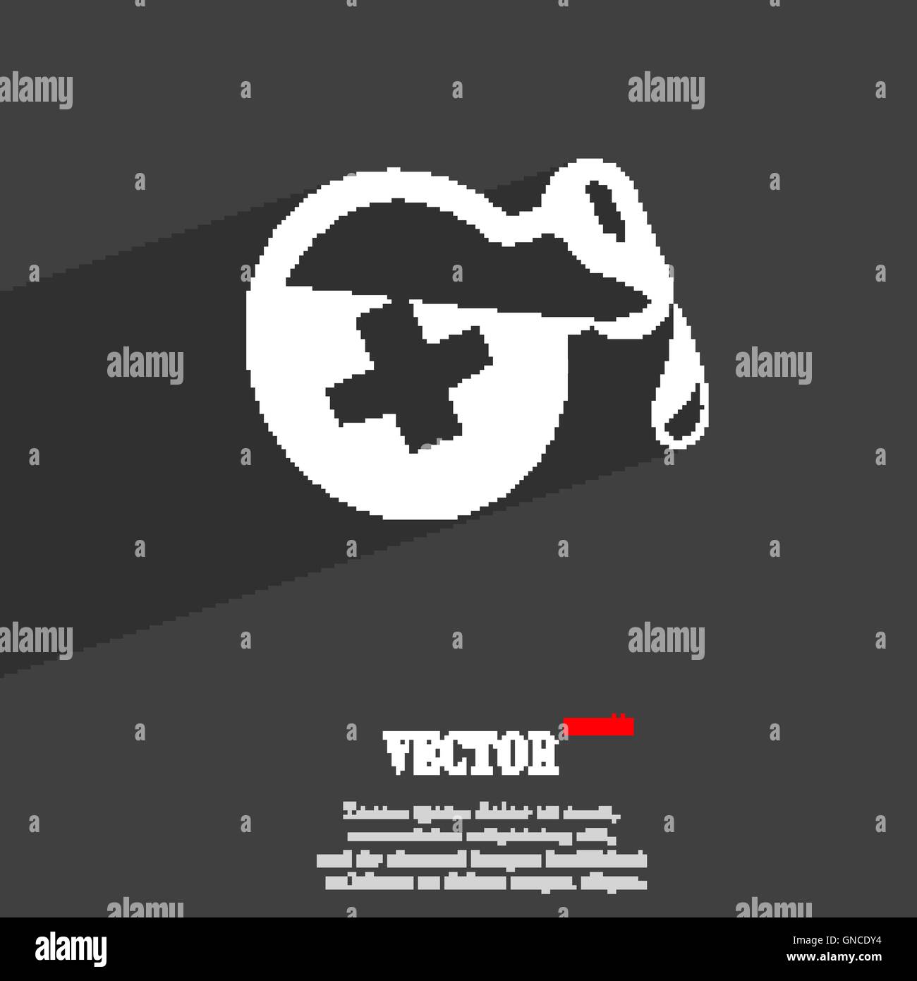 life healing potion decanter bottle symbol Flat modern web design with ...