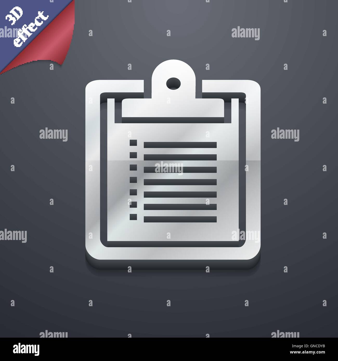 notebook icon symbol. 3D style. Trendy, modern design with space for ...