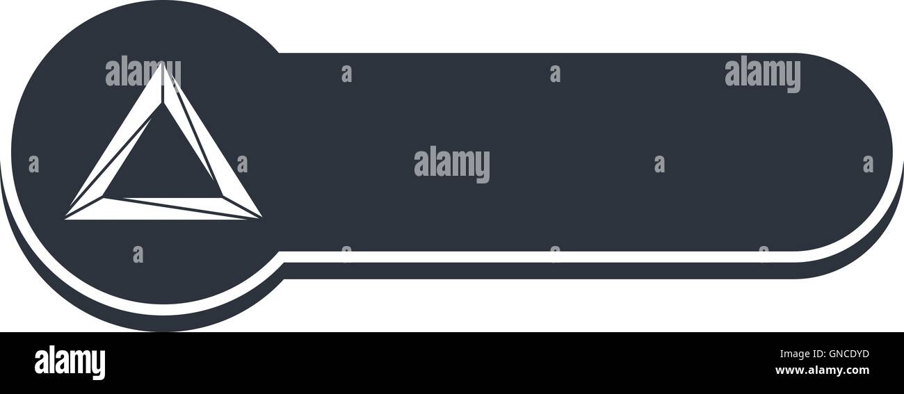 Triangle shape banner template Stock Vector Images - Alamy