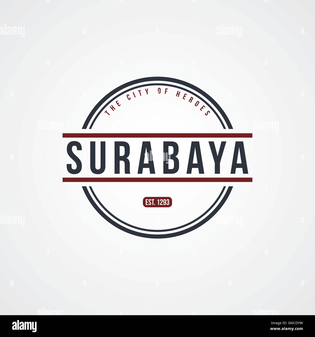 Logotipo De Surabaya En Relieve Logo Baby Metal Surabaya Family