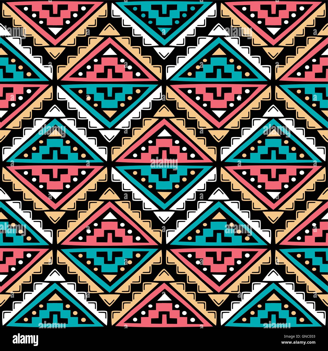 native ethnic seamless pattern Stock Vector Image & Art - Alamy