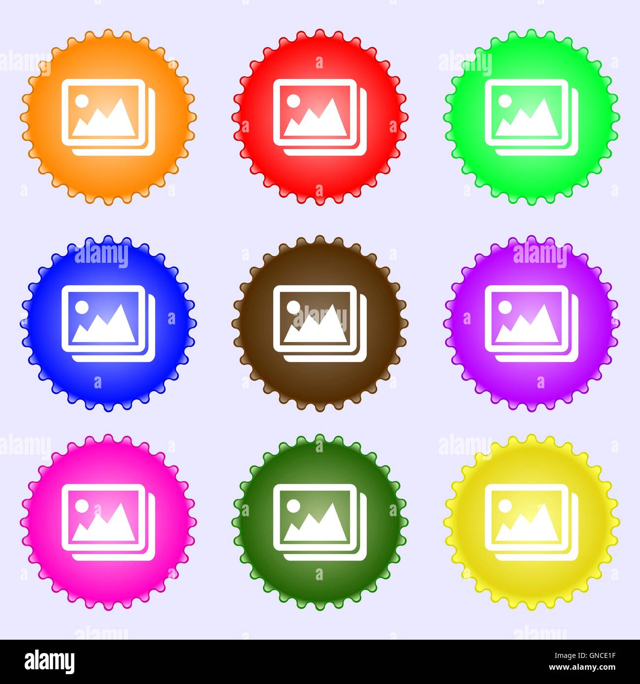 images, jpeg, photograph icon sign. Big set of colorful, diverse, high ...