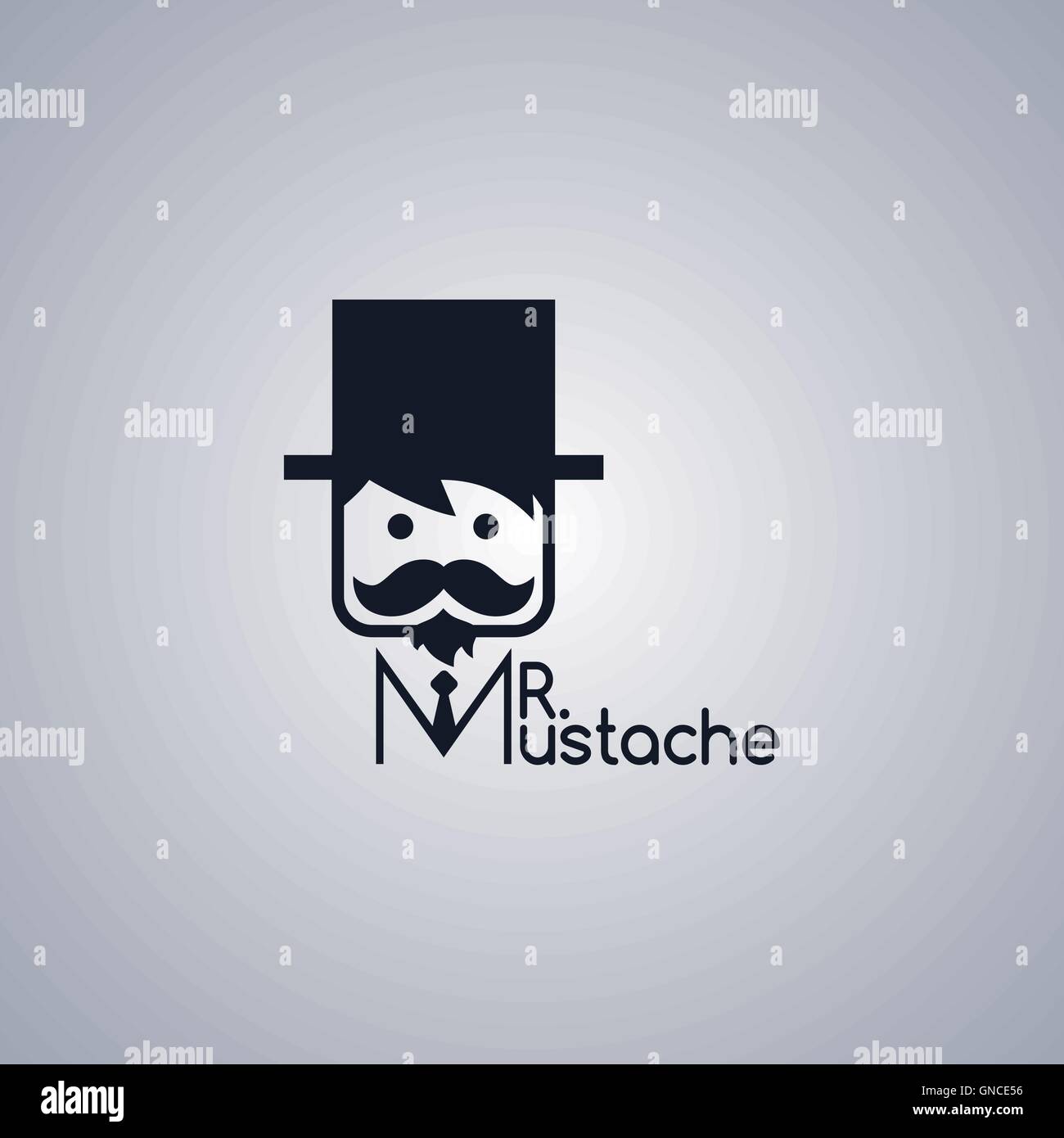 Cartoon man long mustache hi-res stock photography and images - Alamy