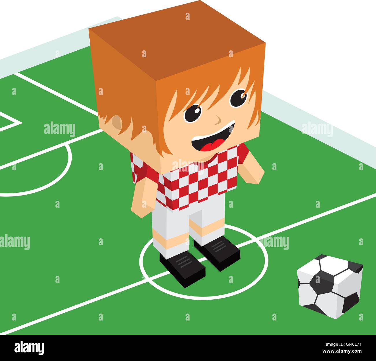 male cartoon soccer player Stock Vector Image & Art - Alamy