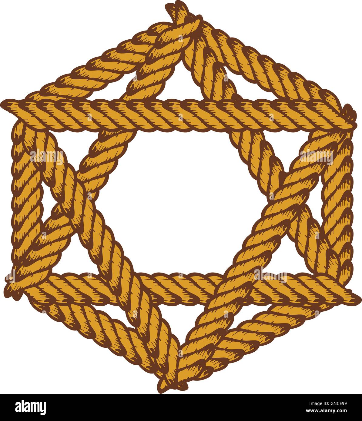 brown rope theme Stock Vector Image & Art - Alamy