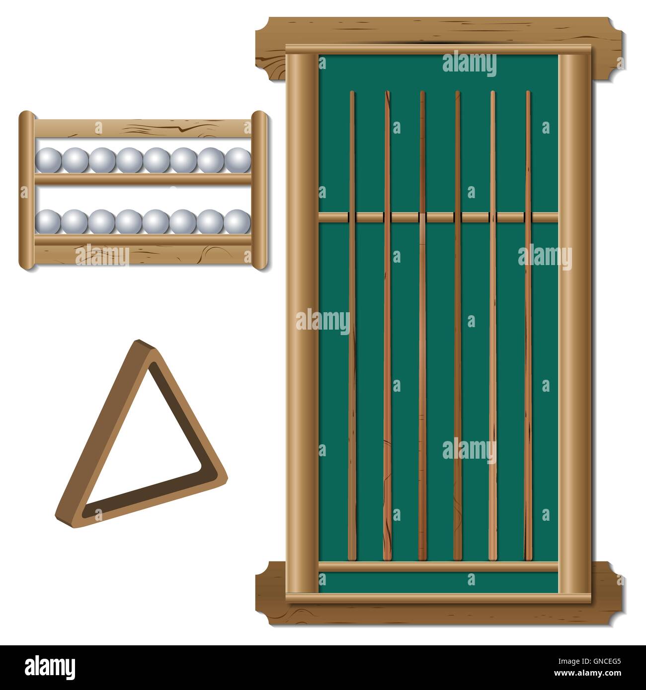 Set Billiard, vector illustration Stock Vector Image & Art - Alamy