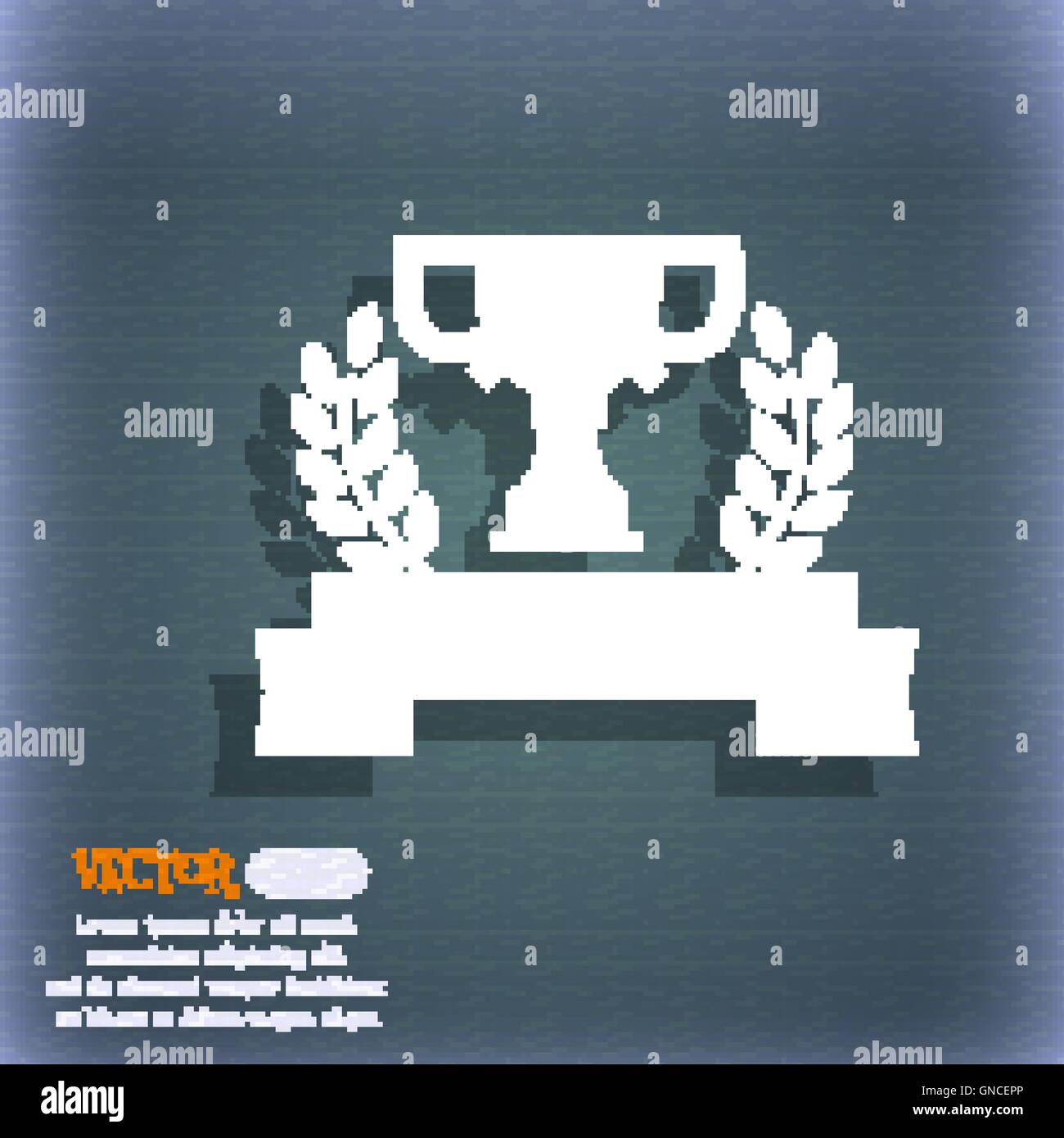 Icon cup text on Stock Vector Images - Alamy