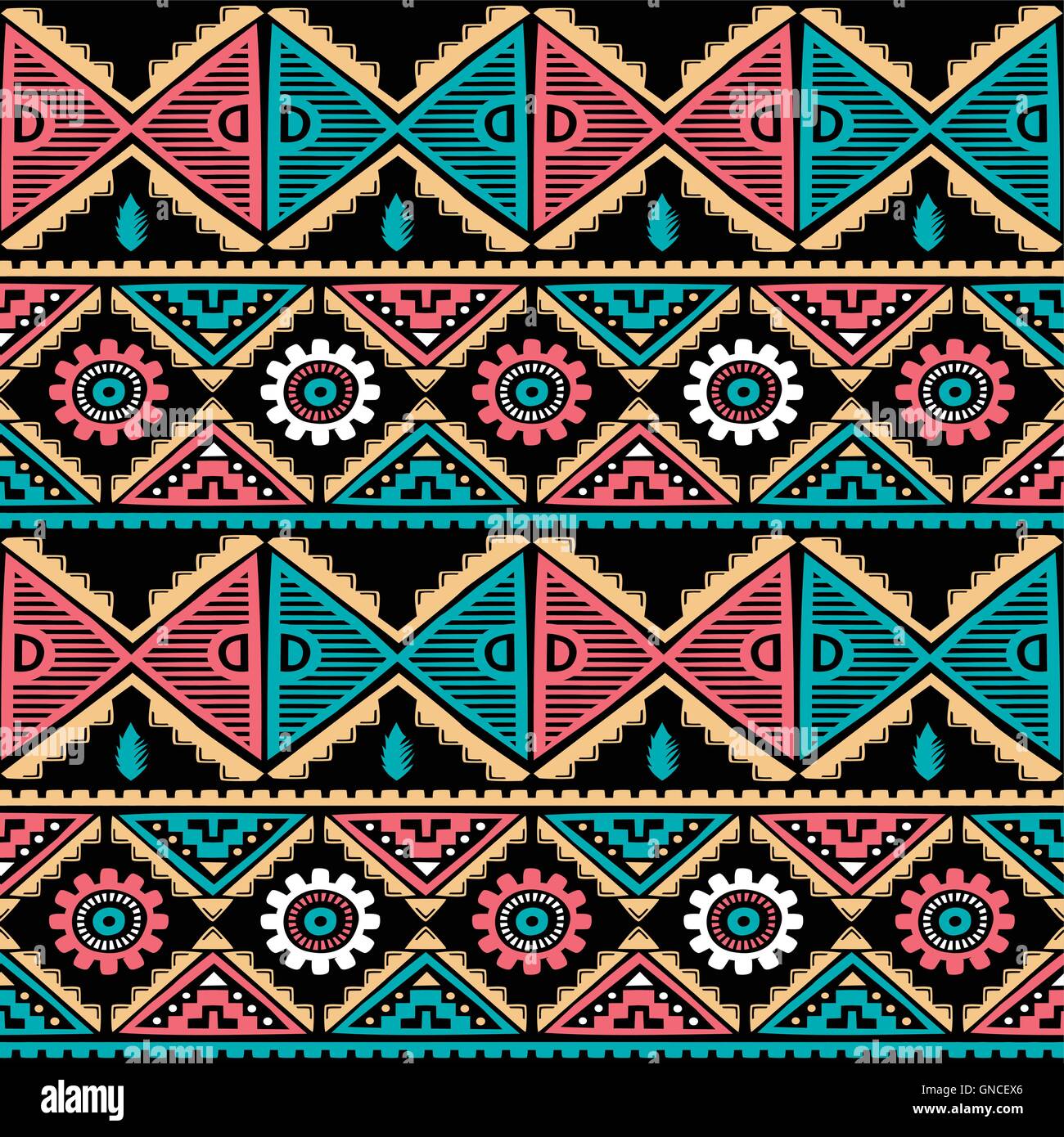 native ethnic seamless pattern Stock Vector Image & Art - Alamy