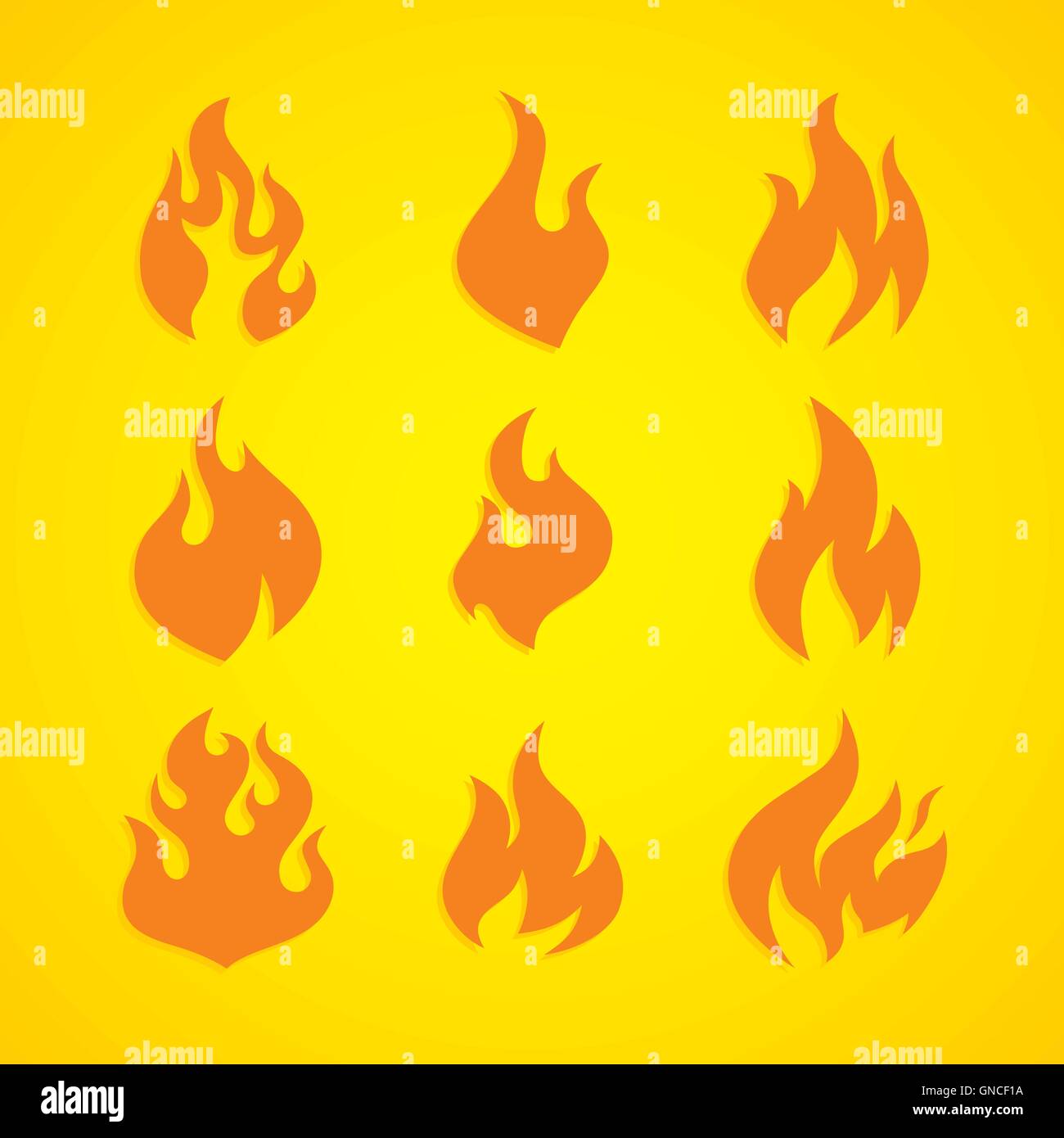 flaming fire theme Stock Vector Image & Art - Alamy