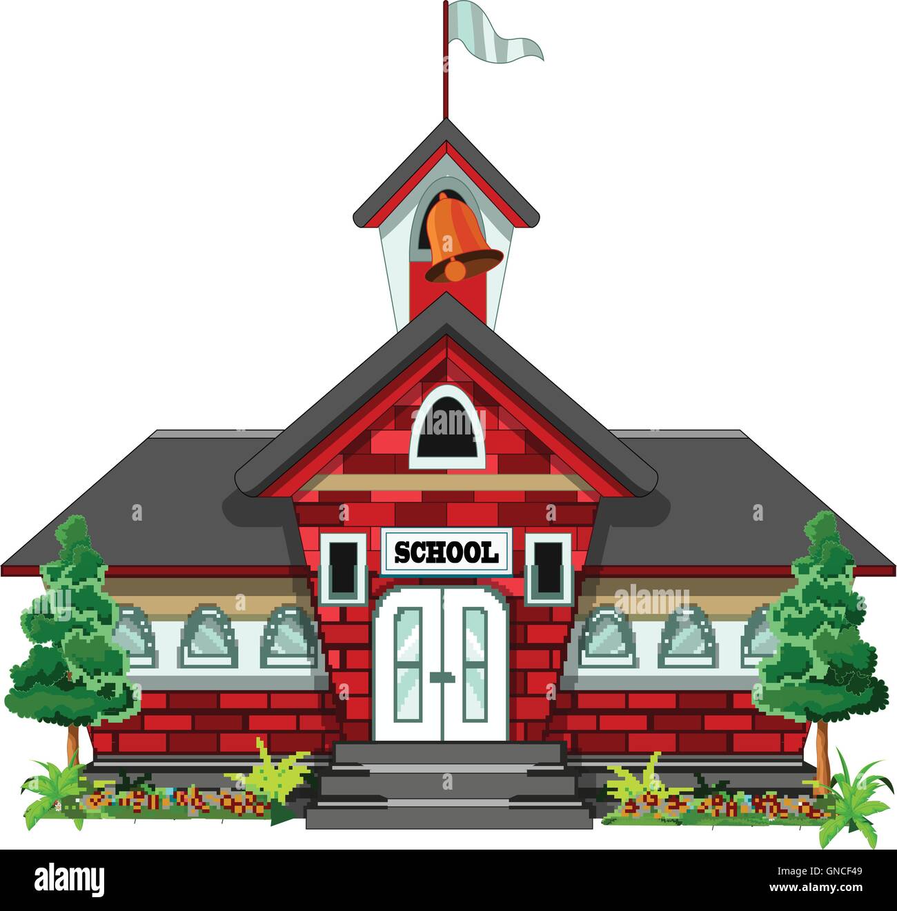 Welcome school building Stock Vector Images - Alamy