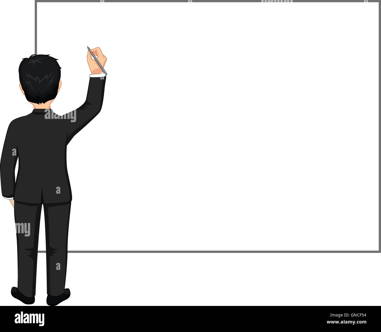 Man hand writing company Stock Vector Images - Alamy