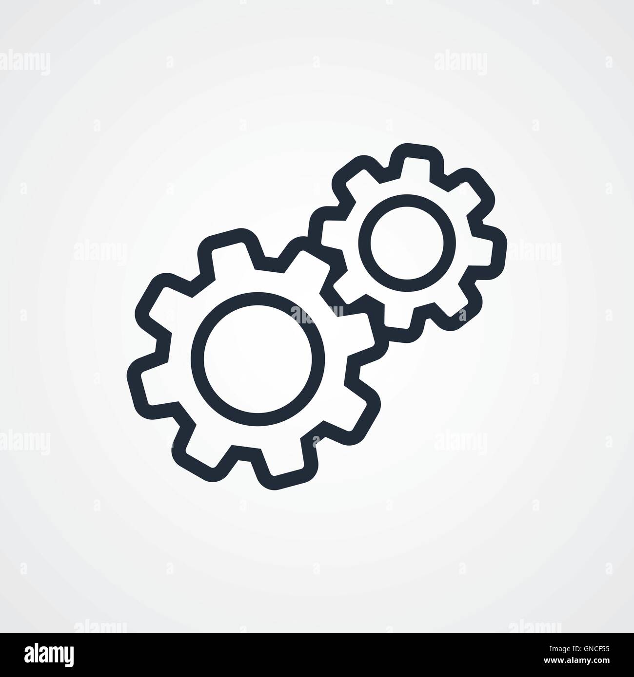Cog Settings Icon Symbol Stock Vector Image & Art - Alamy