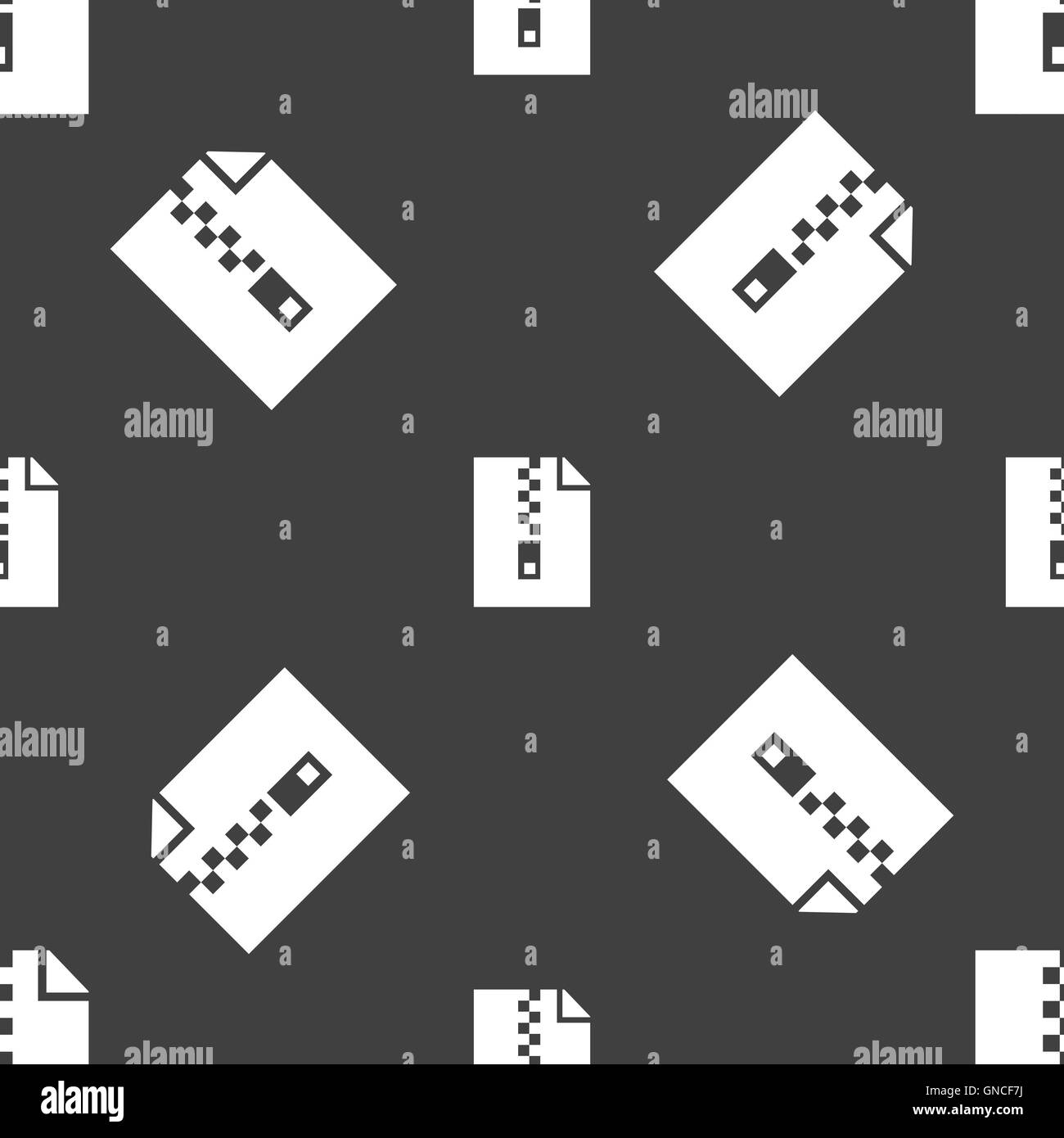 Zip compressed file icon Black and White Stock Photos & Images - Alamy