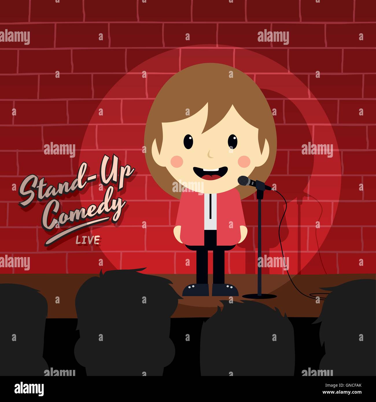 stand up comedy Stock Vector Image & Art - Alamy