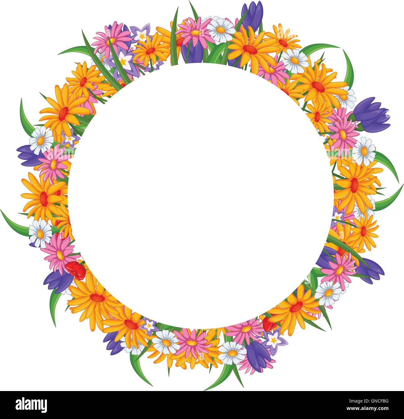 banner with flowers frame Stock Vector Image & Art - Alamy