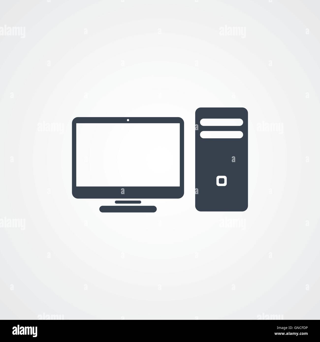 computer desktop icon Stock Vector Image & Art - Alamy