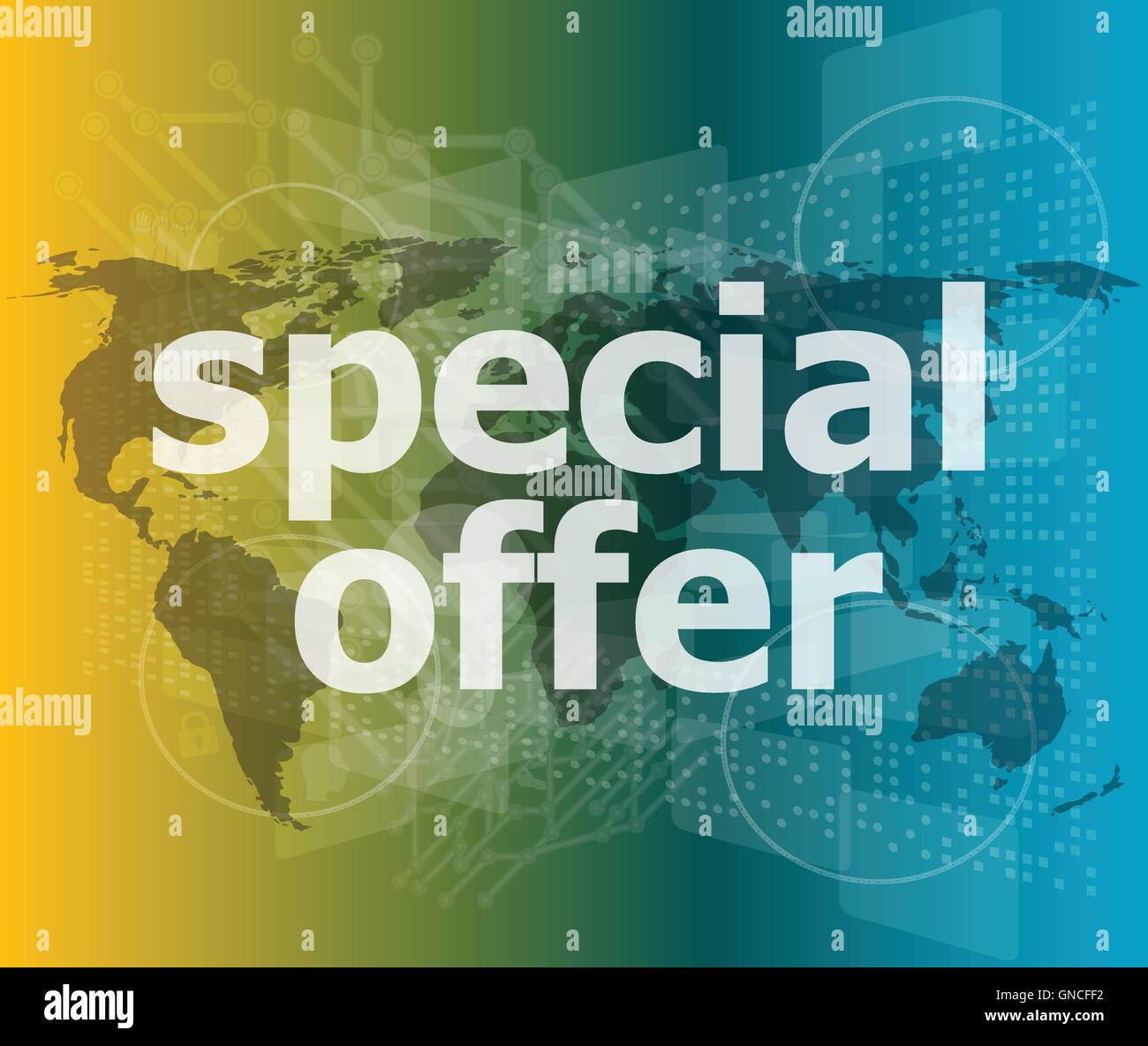 Digital composition special offer text Stock Vector Images - Alamy