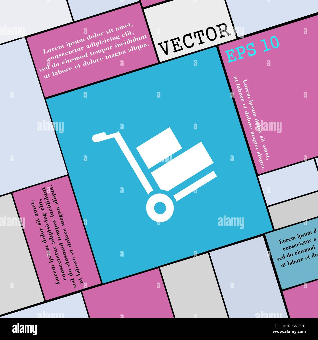Loader icon sign. Modern flat style for your design. Vector Stock ...