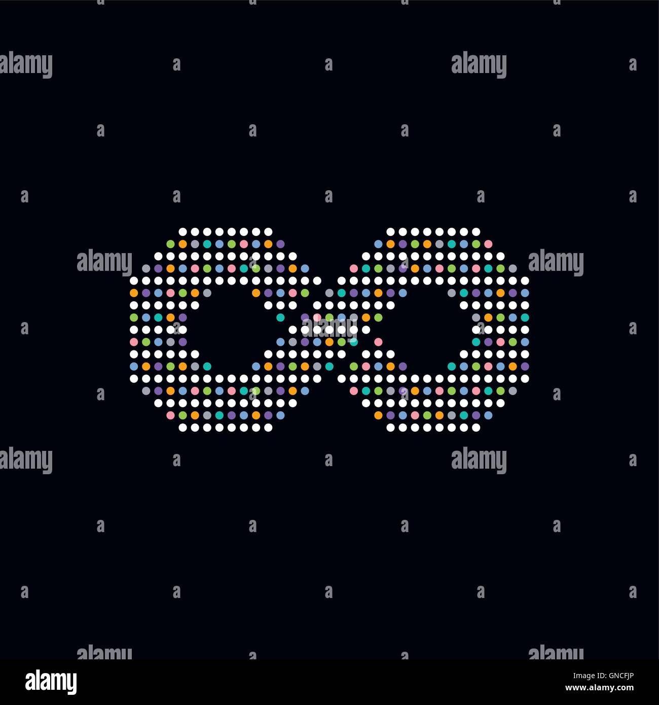 infinity circle dot logotype Stock Vector Image & Art - Alamy