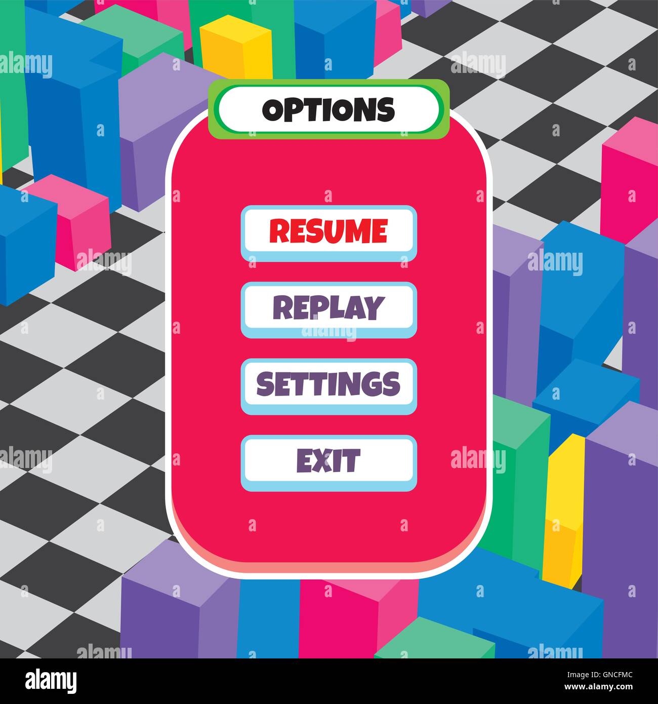 game asset menu theme Stock Vector Image & Art - Alamy