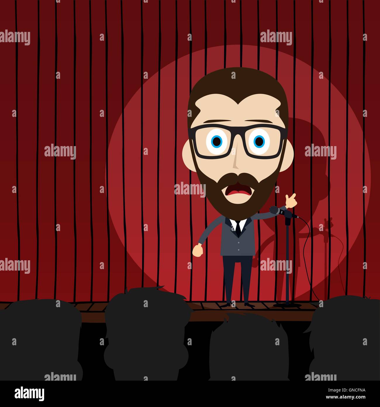 stand up comedy Stock Vector Image & Art - Alamy