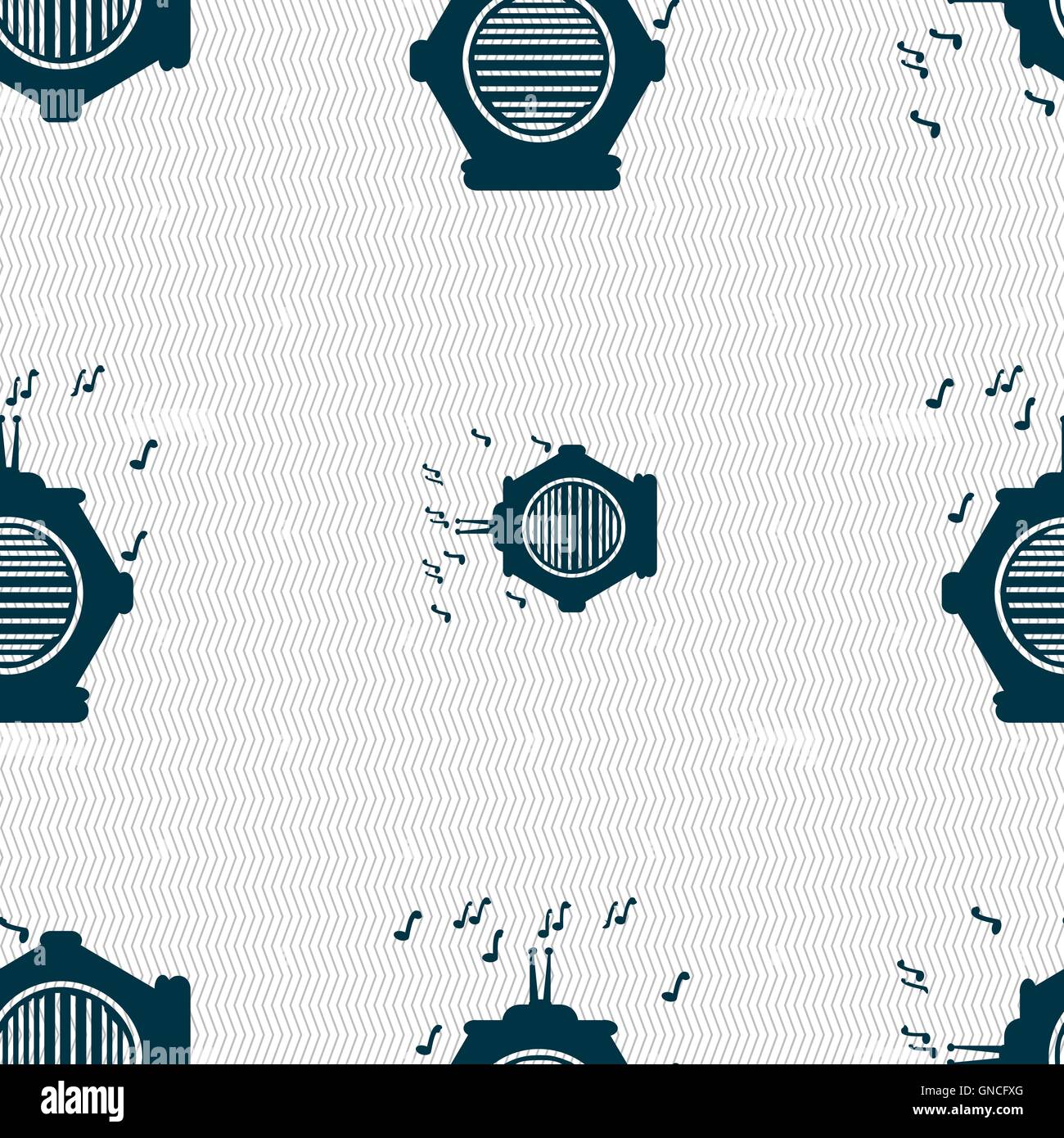 Retro radio pattern vector hi-res stock photography and images - Alamy