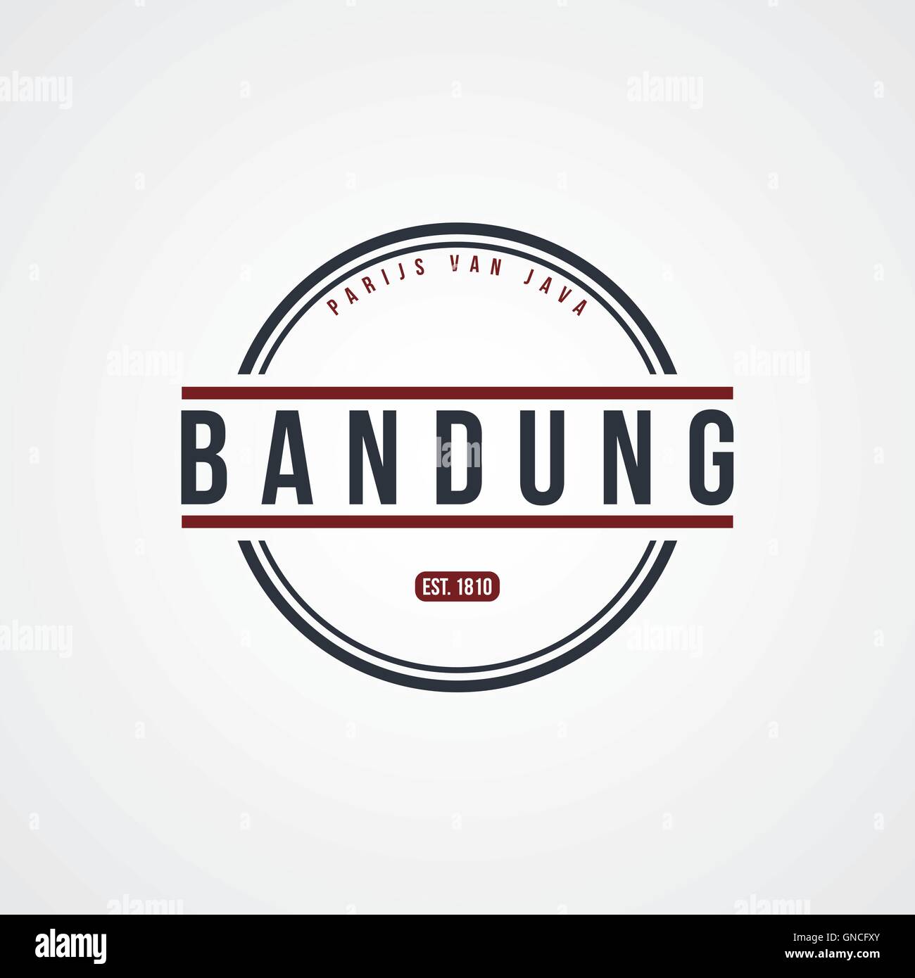 bandung badge indonesia label theme Stock Vector Image & Art - Alamy