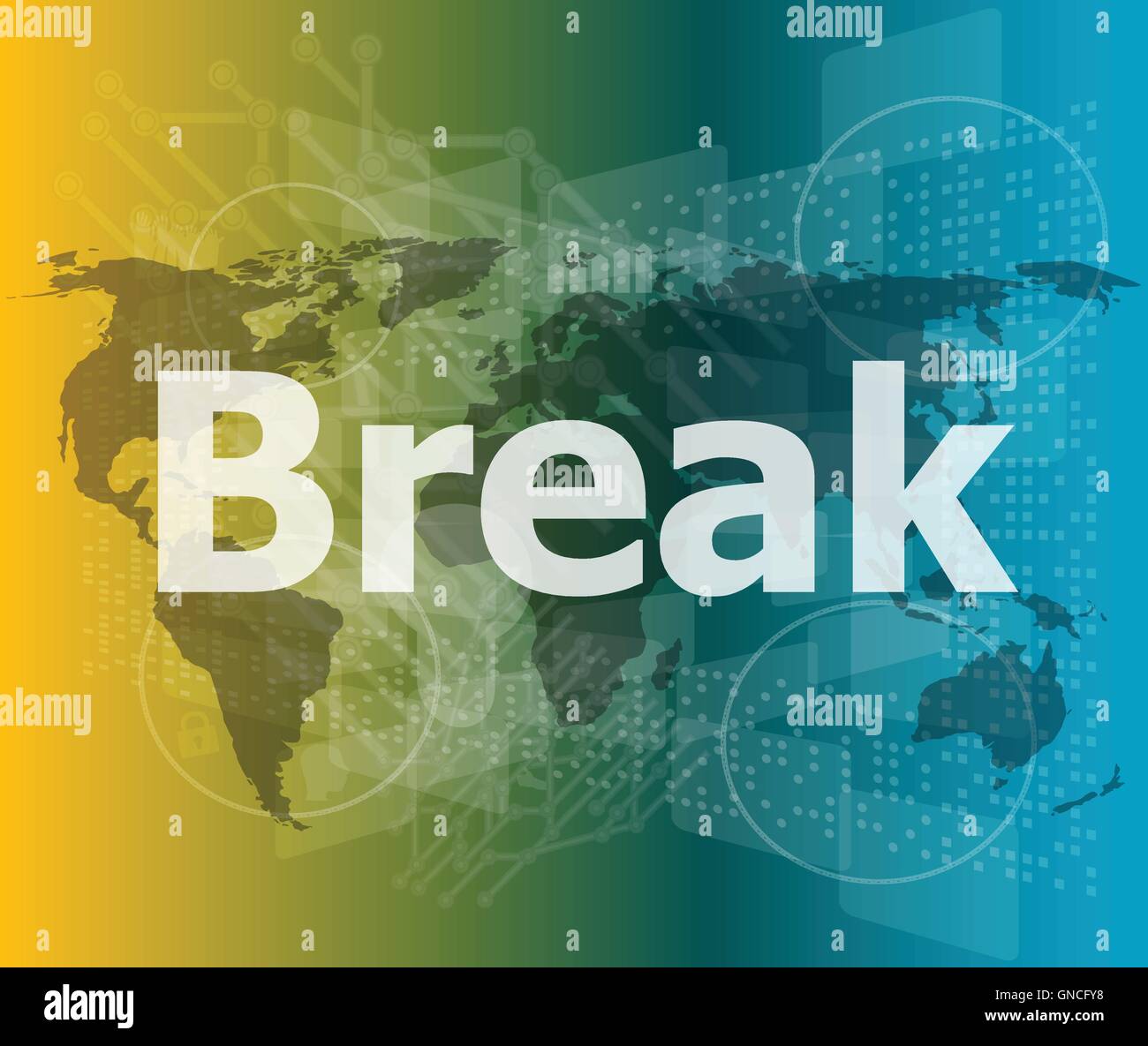 Cracked computer screen Stock Vector Images - Alamy