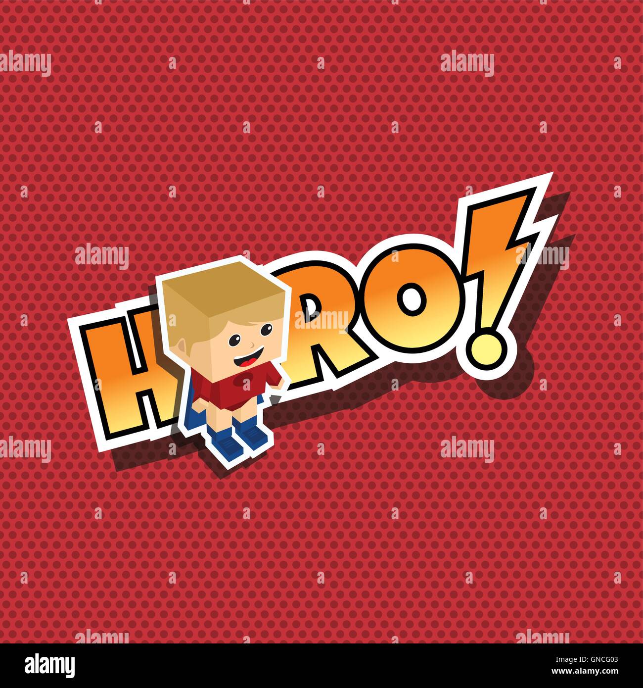 great superhero cartoon Stock Vector Image & Art - Alamy