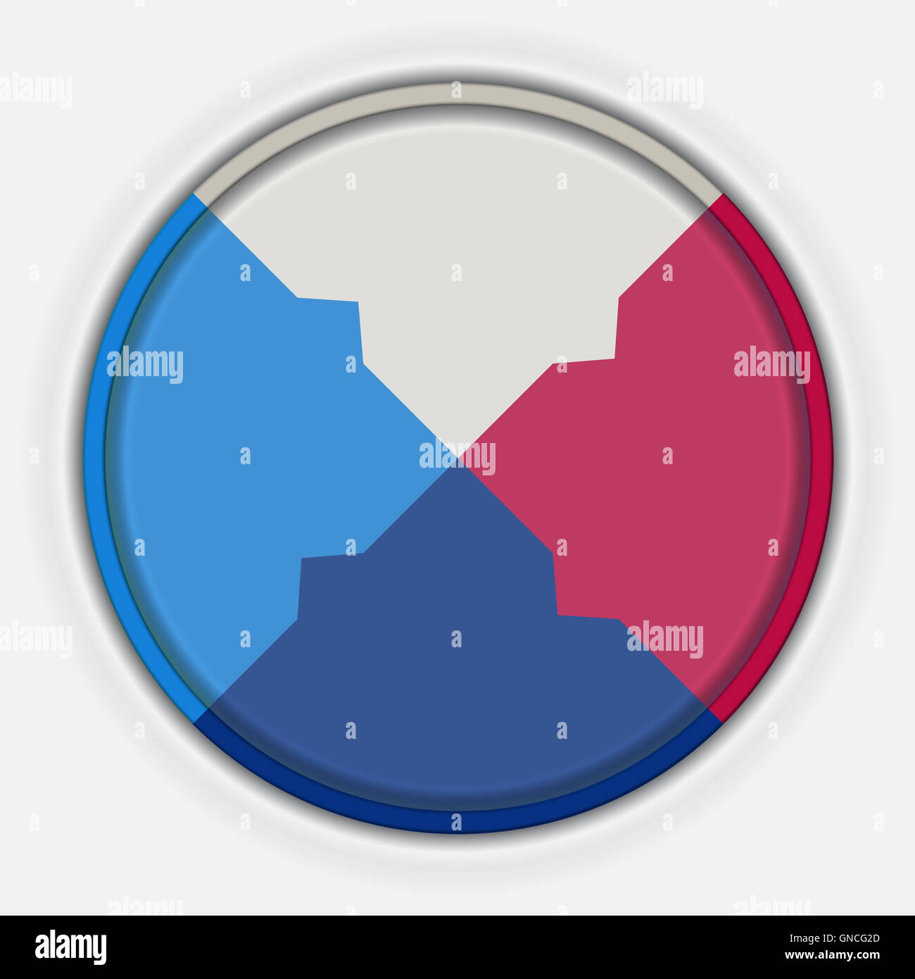 Template Infographic multi-coloured circle for four options Stock Photo ...