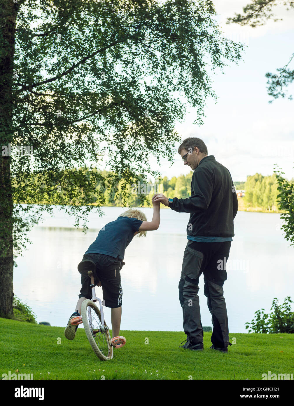 Unicycle Child High Resolution Stock Photography and Images - Alamy