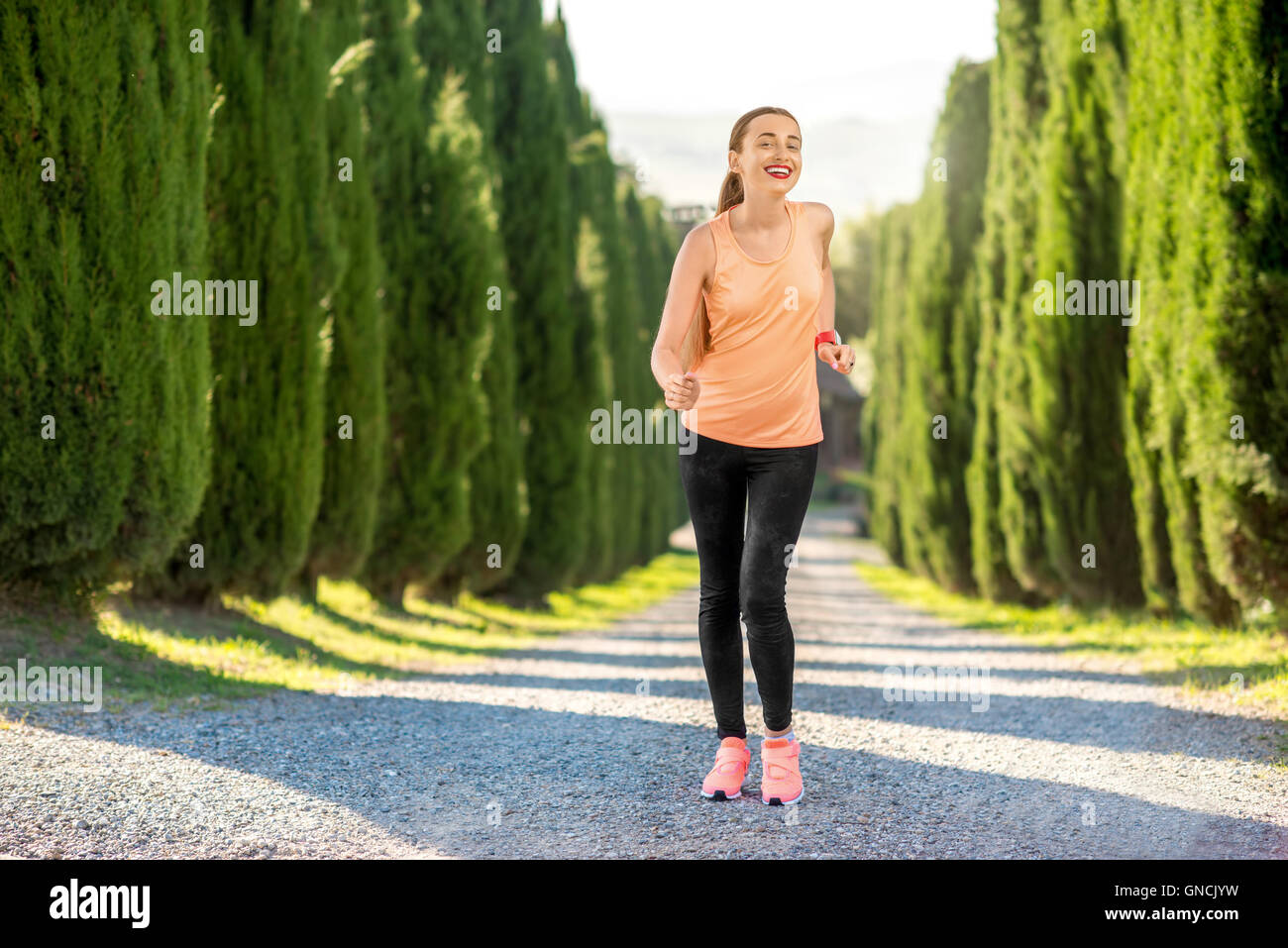 Sport woman outdoors Stock Photo - Alamy