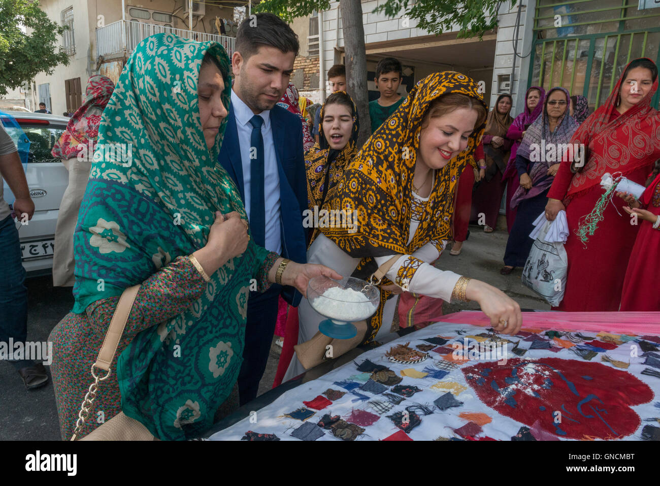 Bandar Torkaman, Turkmen Wedding, Groom And Relatives Blessing The ...