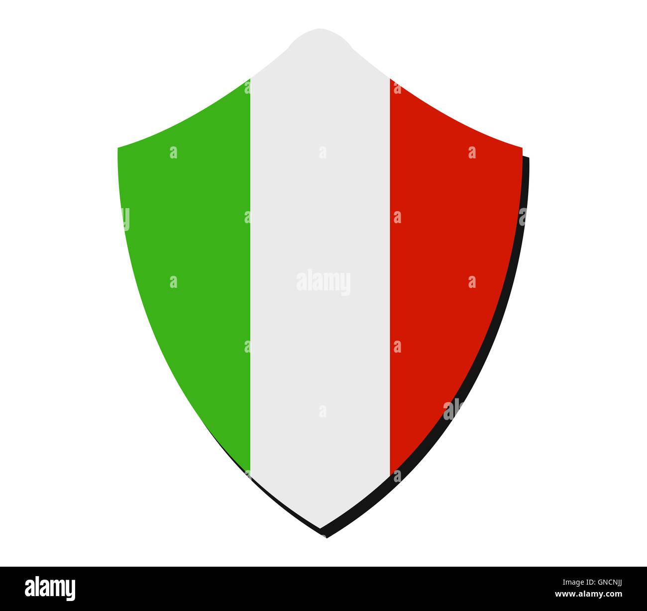 flag shield Italy Stock Photo - Alamy