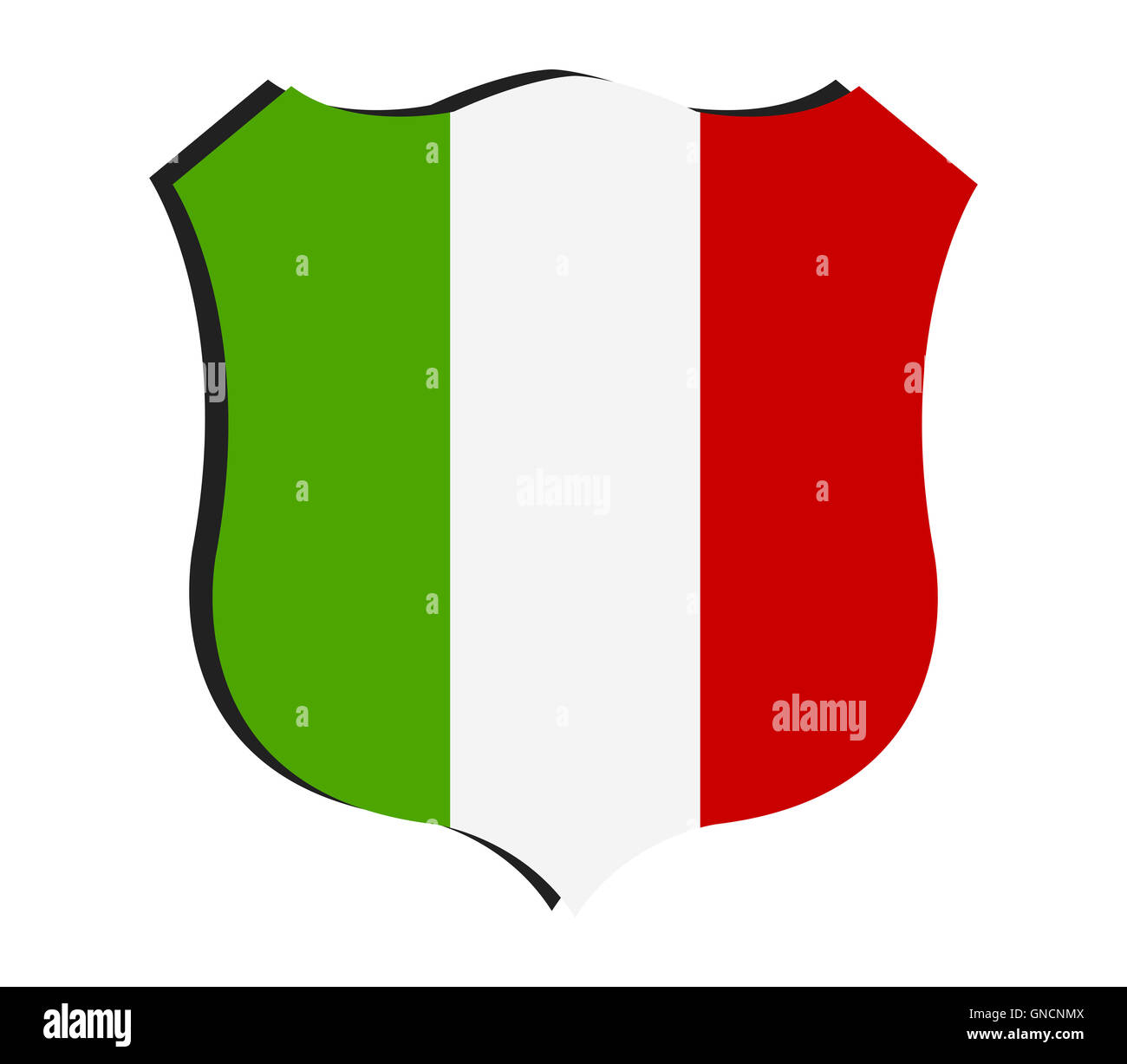 flag shield Italy Stock Photo - Alamy