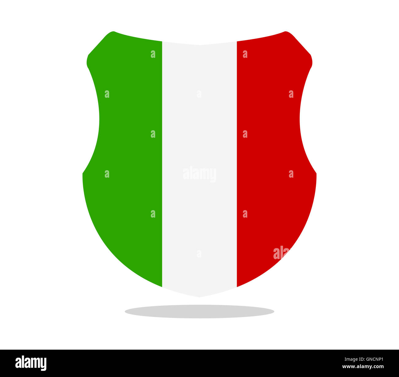 flag shield Italy Stock Photo - Alamy