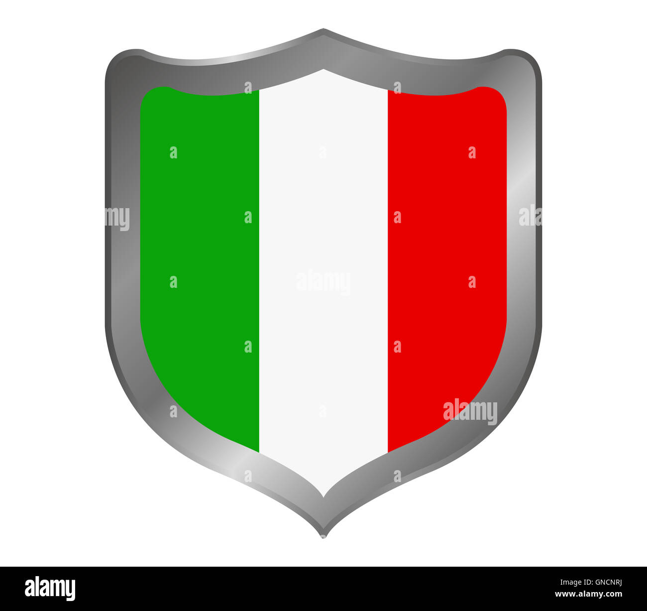 flag shield Italy Stock Photo - Alamy