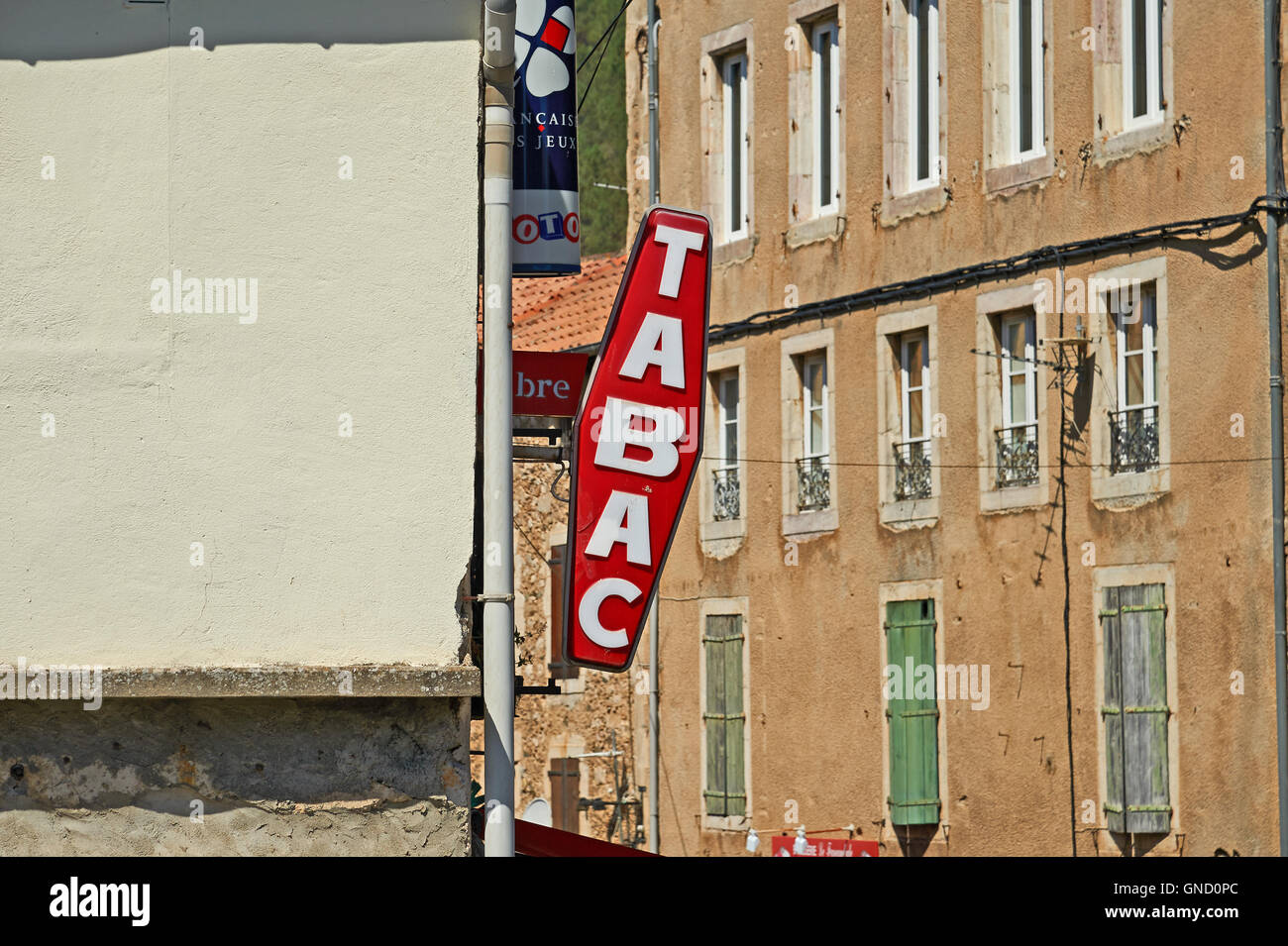 Tabac sign on building hi-res stock photography and images - Alamy