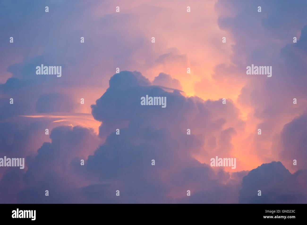 Orange color cloud hi-res stock photography and images - Alamy
