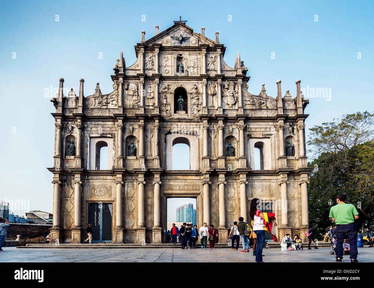 st paul's church ruins famous tourist attraction landmark in macau ...