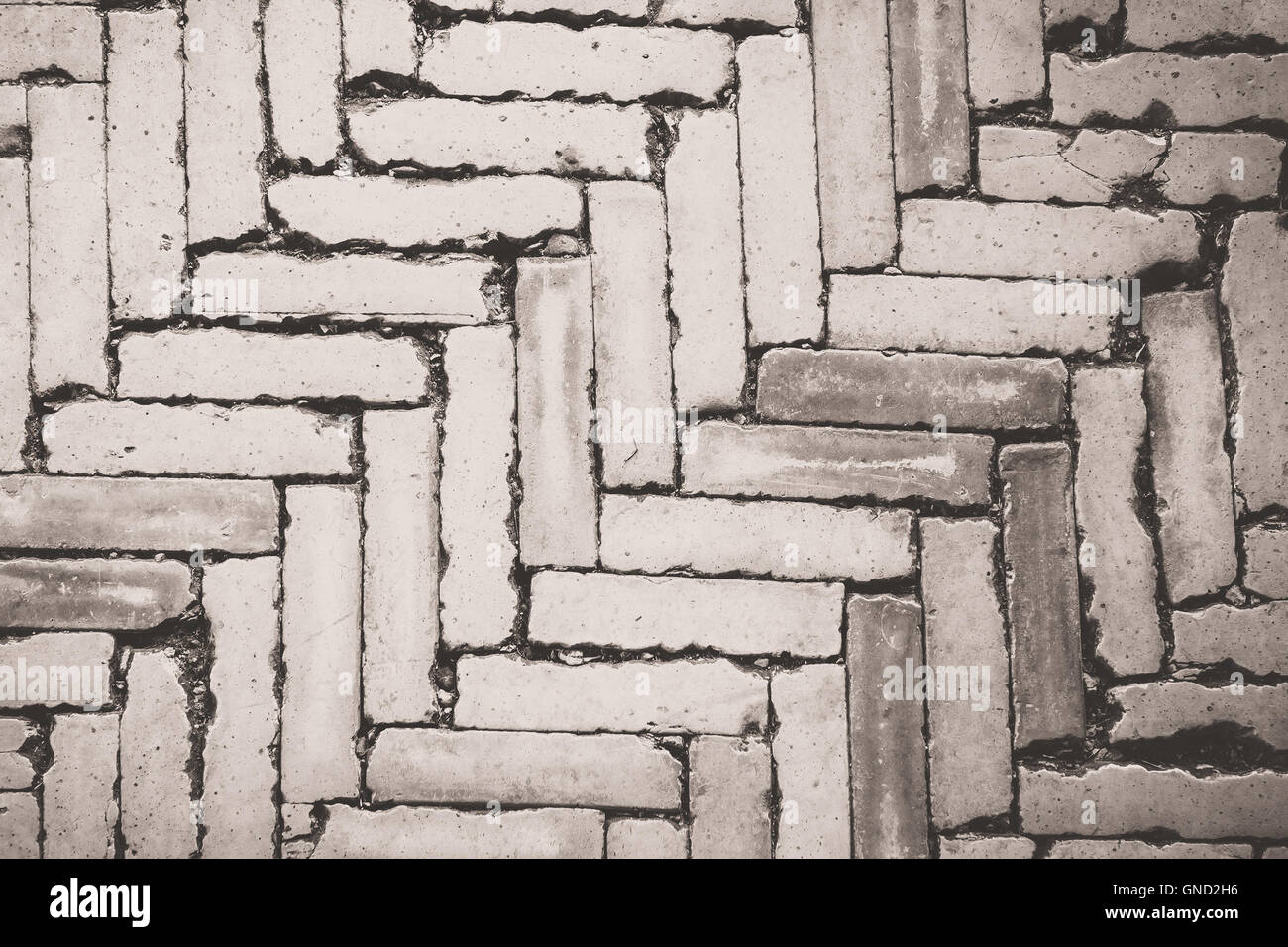 Old bricks are arranged into beautiful patterns Stock Photo - Alamy