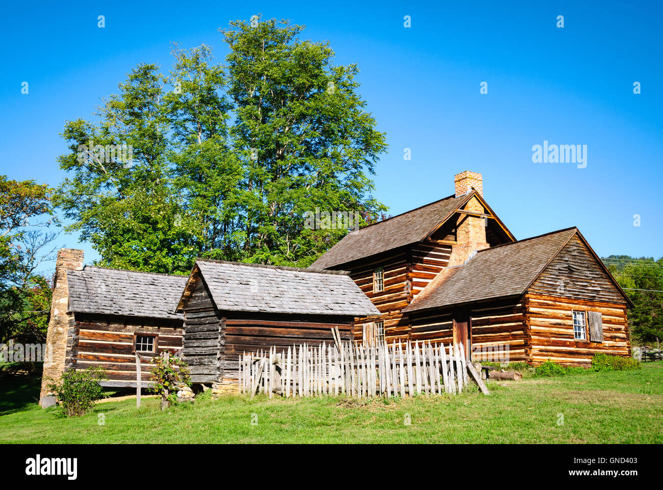 Vance Birthplace State Historic Site Stock Photo - Alamy