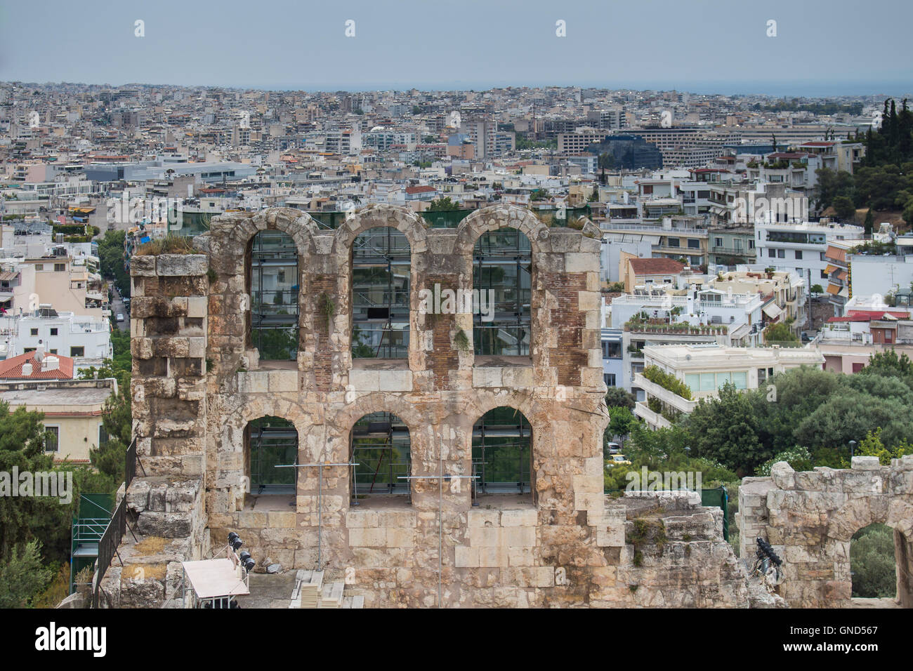 Greek city view hi-res stock photography and images - Alamy