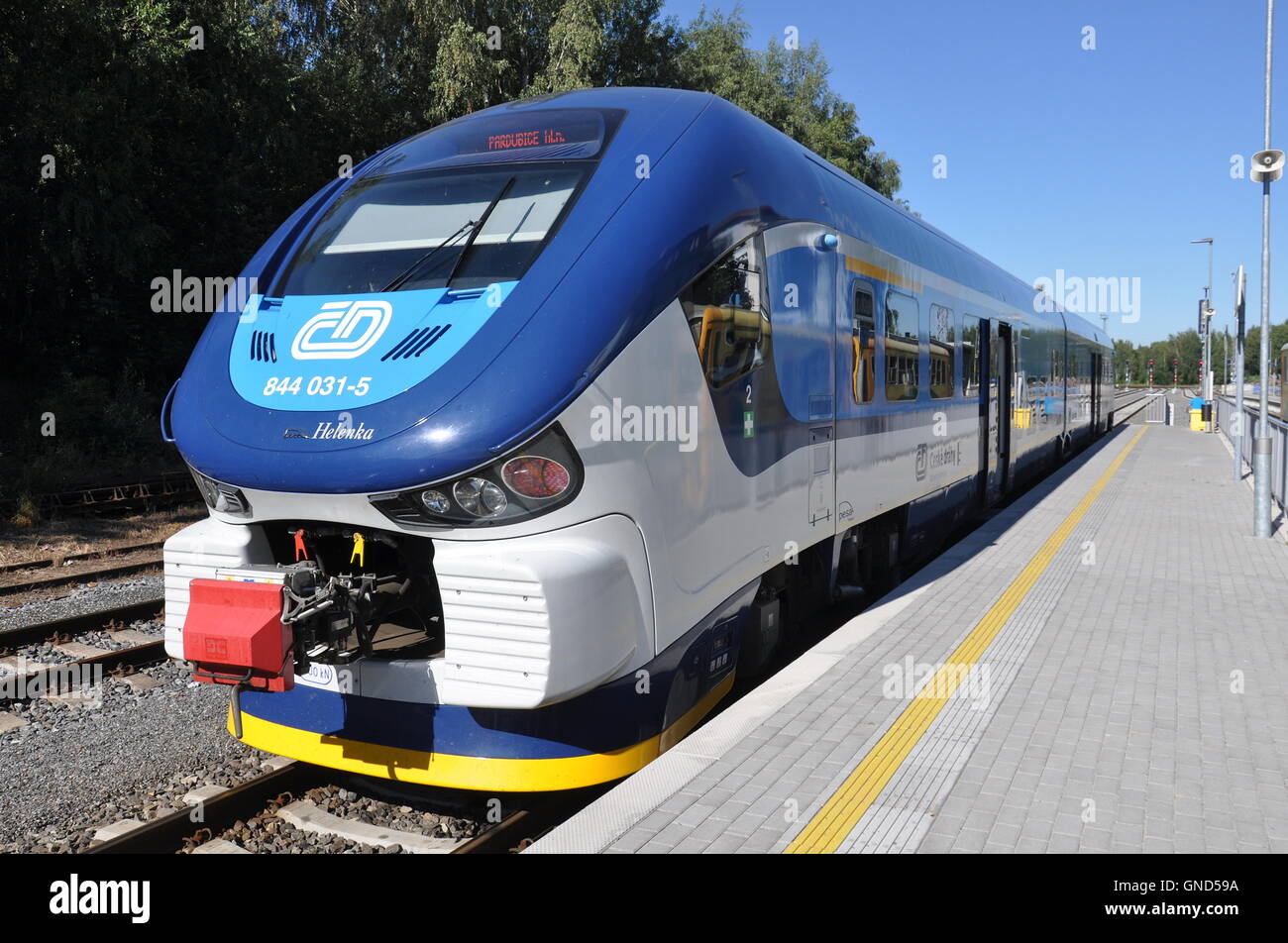 Diesel train unit 844 RegioShark Czech Railways train unit, railroad ...