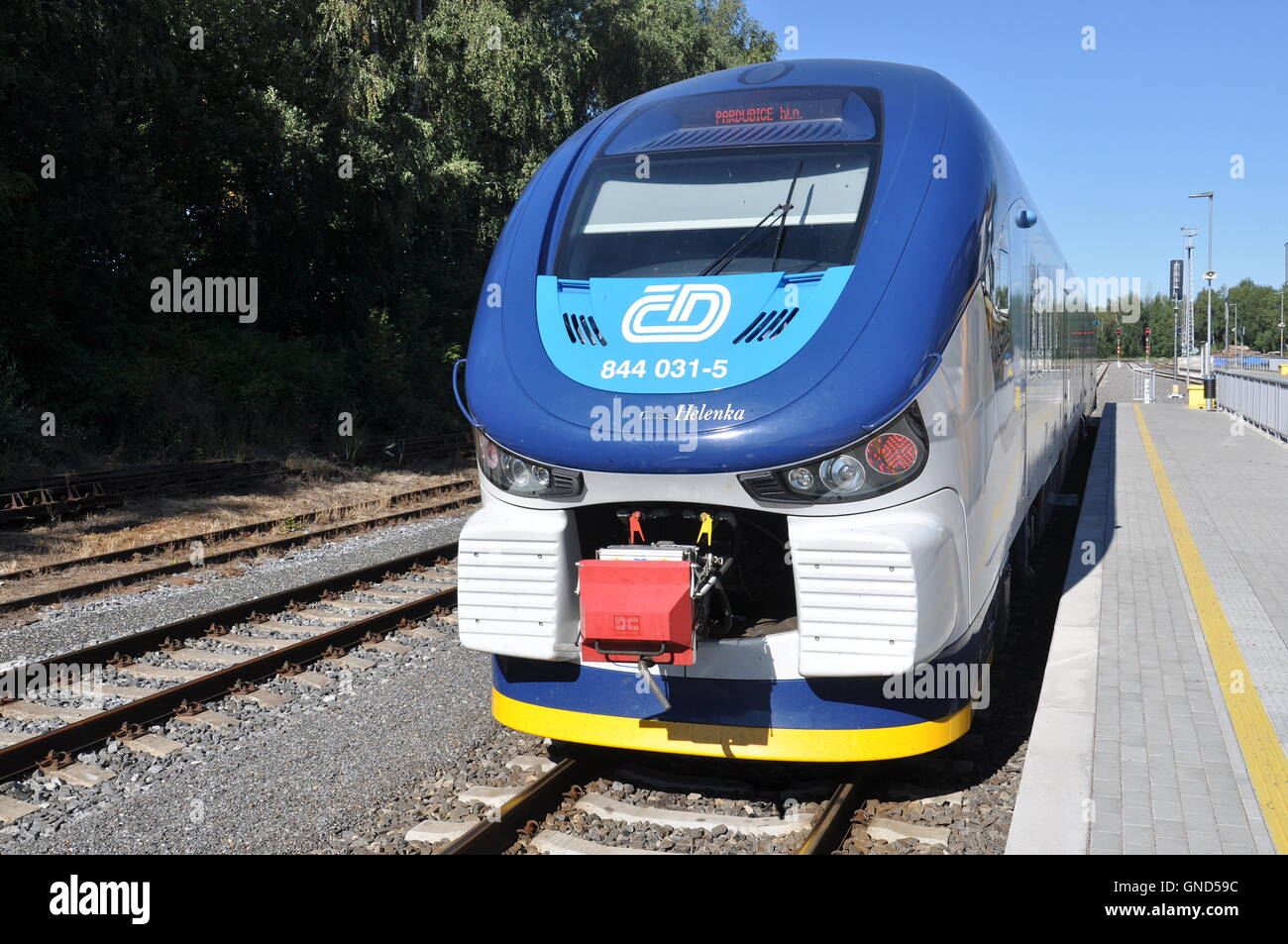 Diesel train unit 844 RegioShark Czech Railways train unit, railroad ...